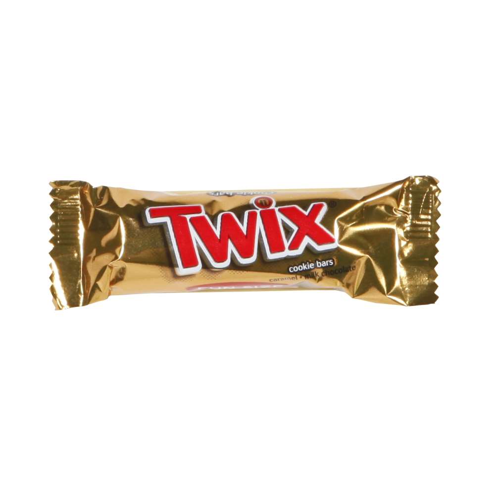Twix Fun Size Chocolate Covered Wafer Candy Bars With Caramel 20 Lb Bag 1case